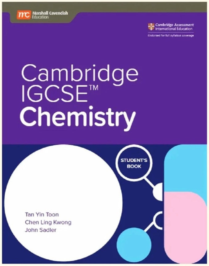 Cambridge IGCSE Chemistry Student's Book - Tan Yin Toon - 978981502734 ...